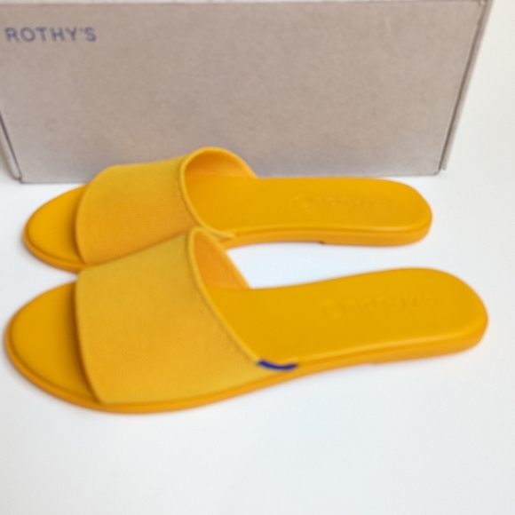 Rothy's | Shoes | Rothys The Slide Yellow Canary Slip On Sandals | Poshmark
